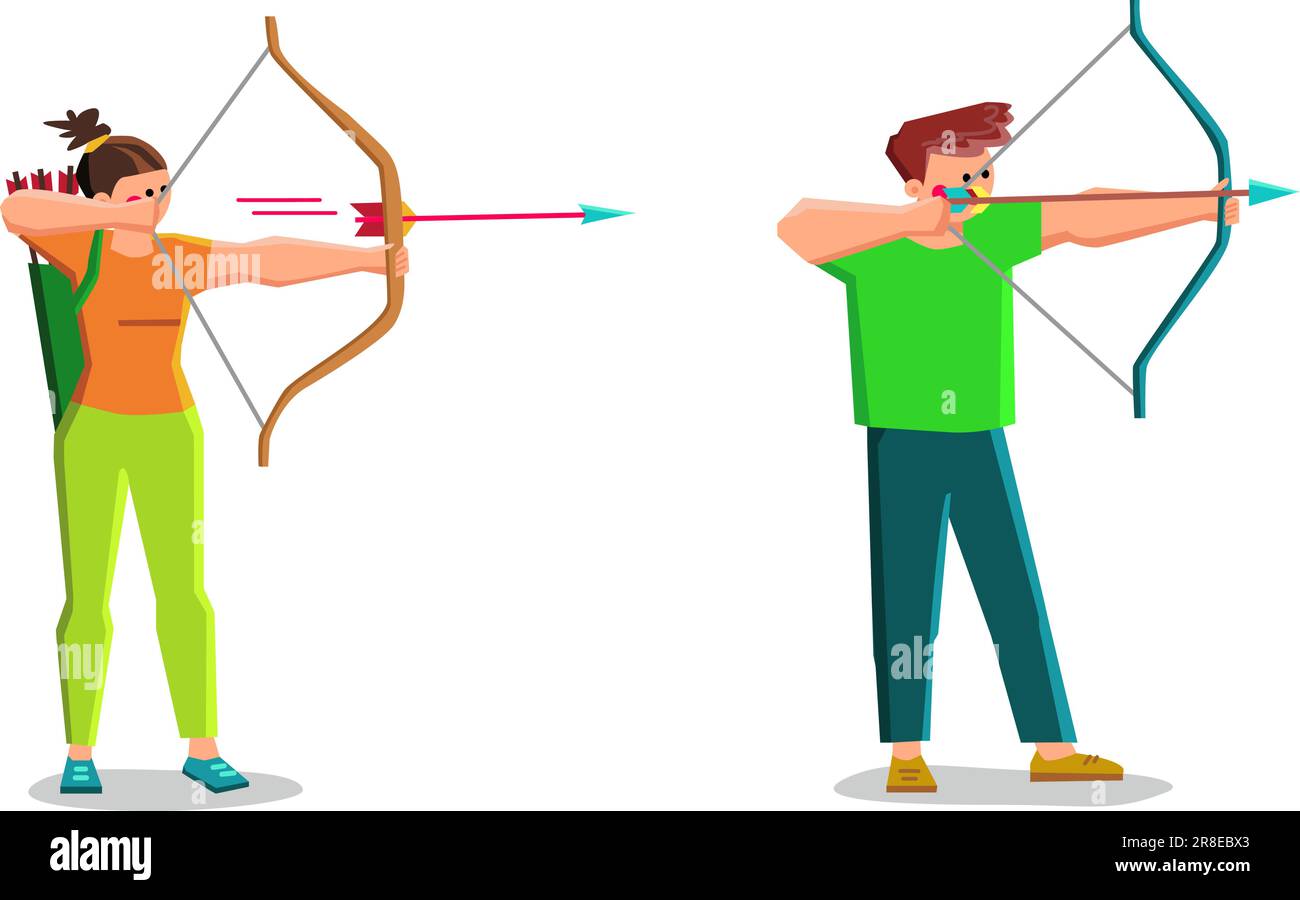 archery kid vector Stock Vector Image & Art - Alamy