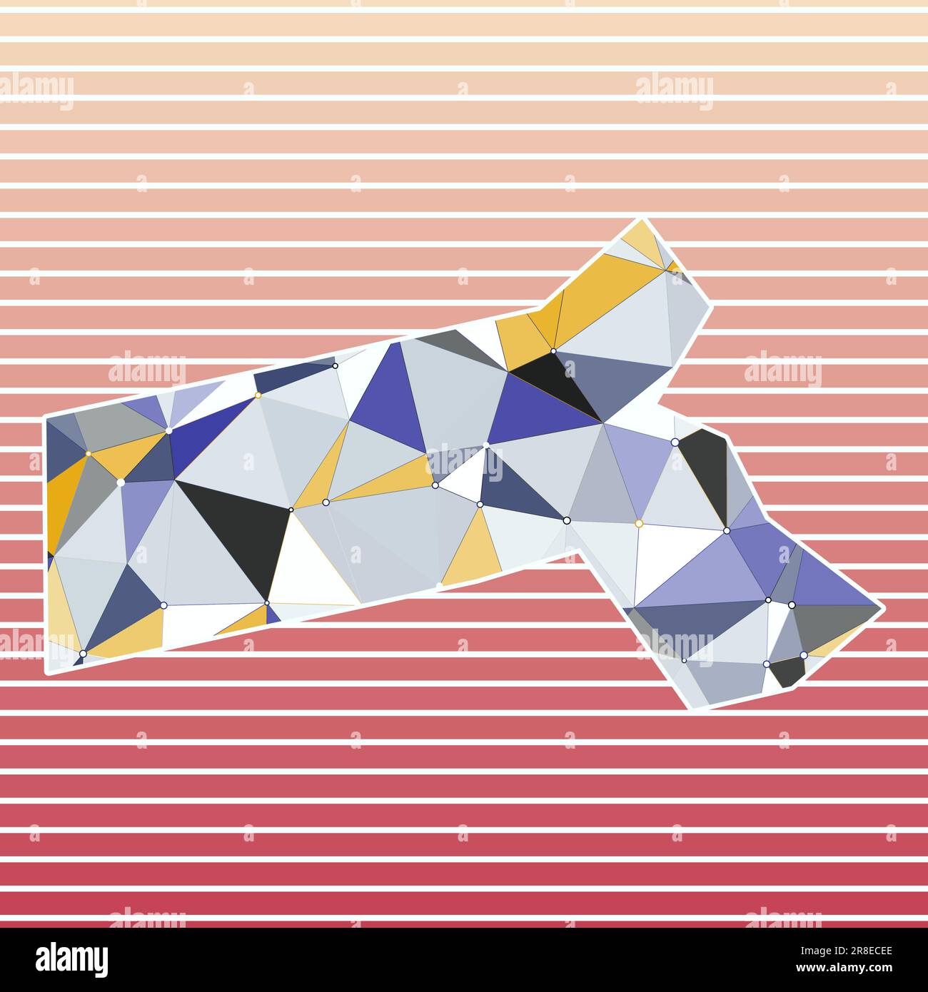 Massachusetts vector illustration. Massachusetts design on gradient ...