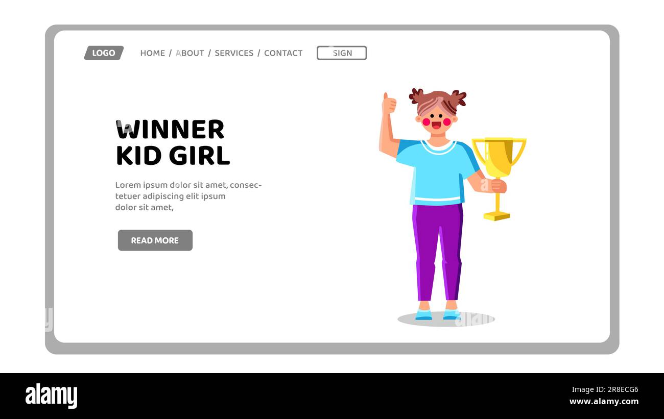Superhero child winner Stock Vector Images - Alamy