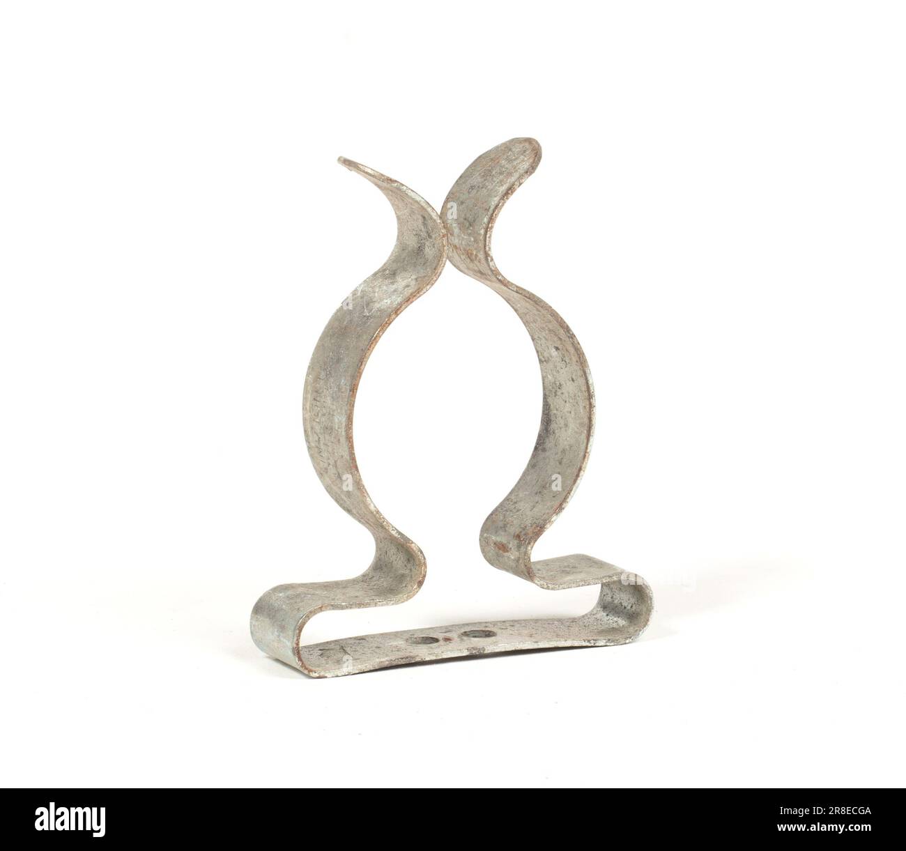 Small metal bracket, isolated on white background Stock Photo - Alamy