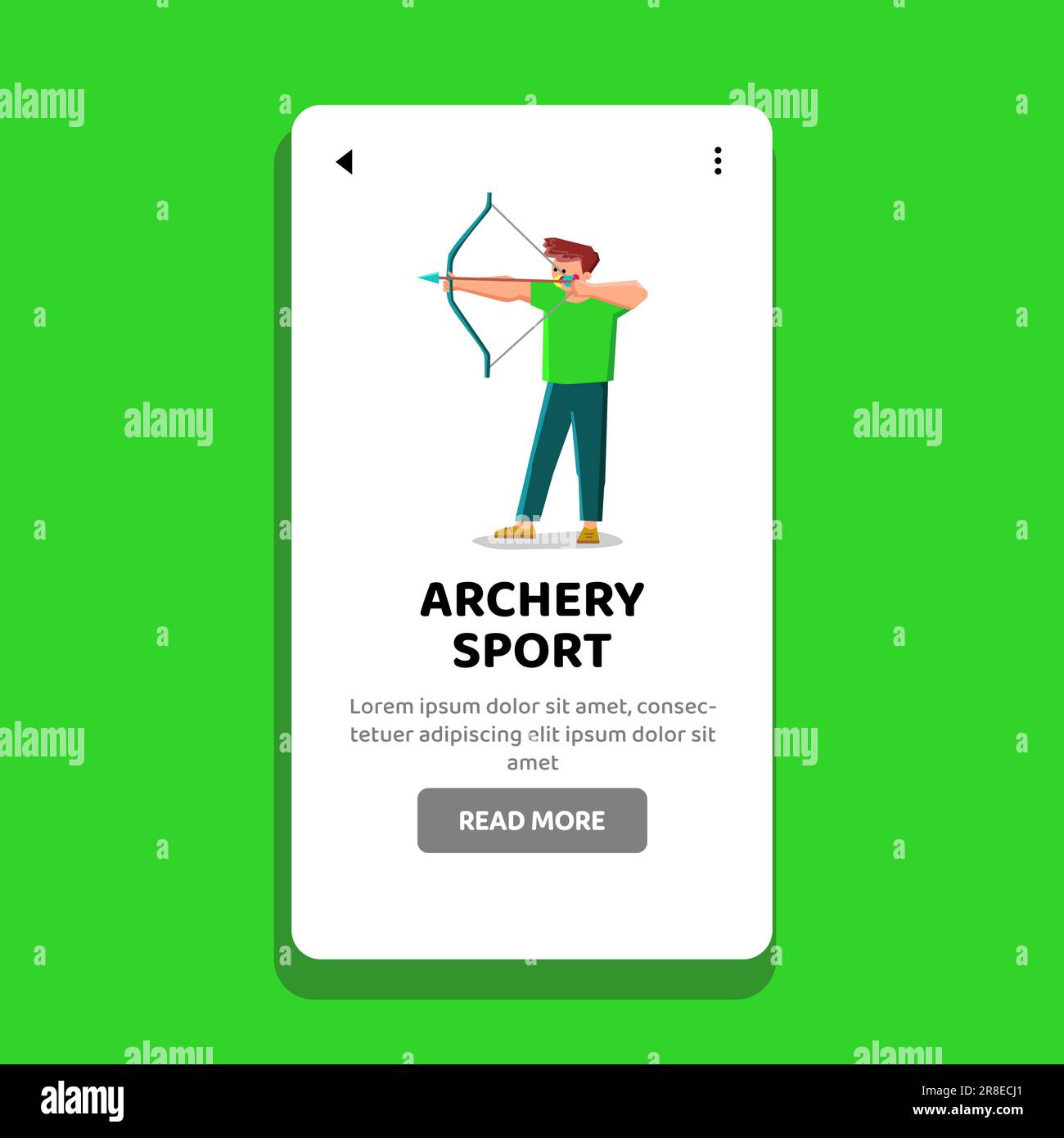 archery sport vector Stock Vector Image & Art - Alamy