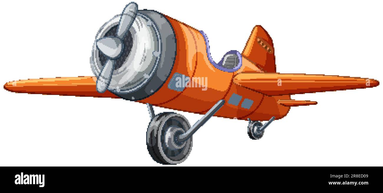 Light Aircraft Isolated on White Background illustration Stock Vector ...