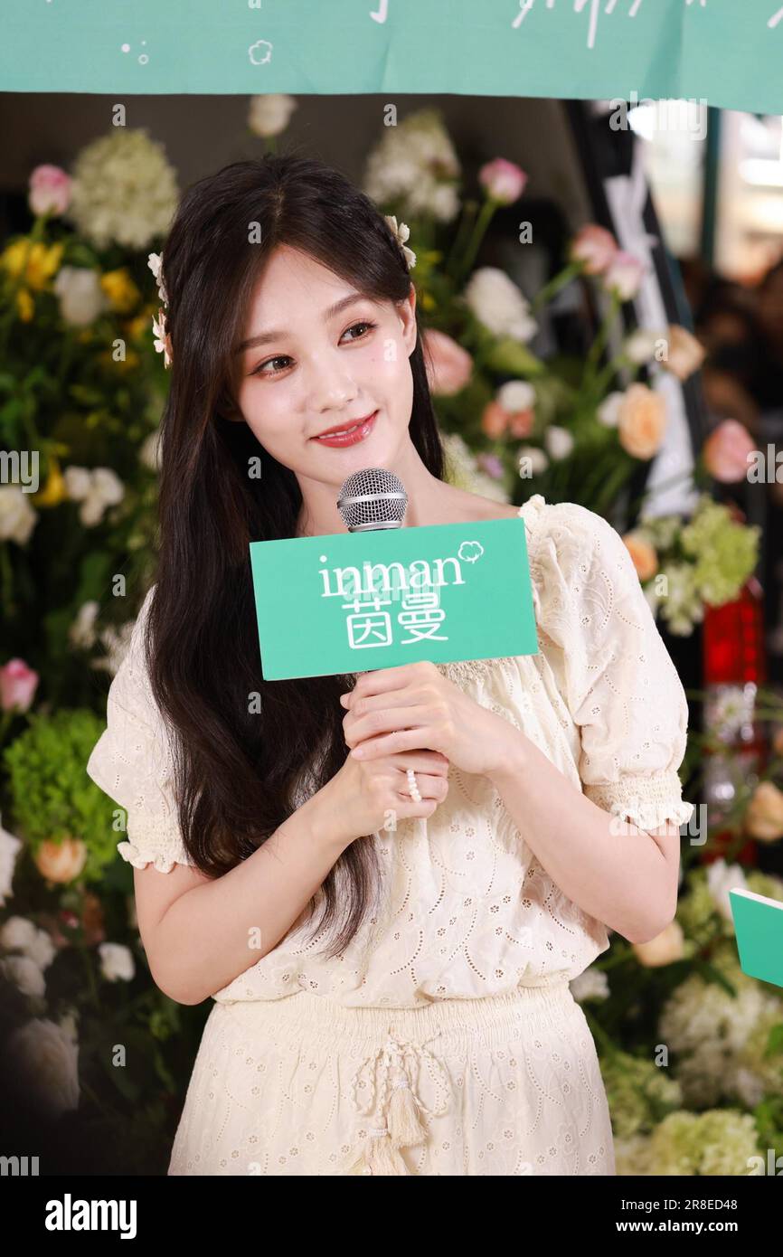 Chinese actress and singer Li Yitong attends activity in Guangzhou City ...
