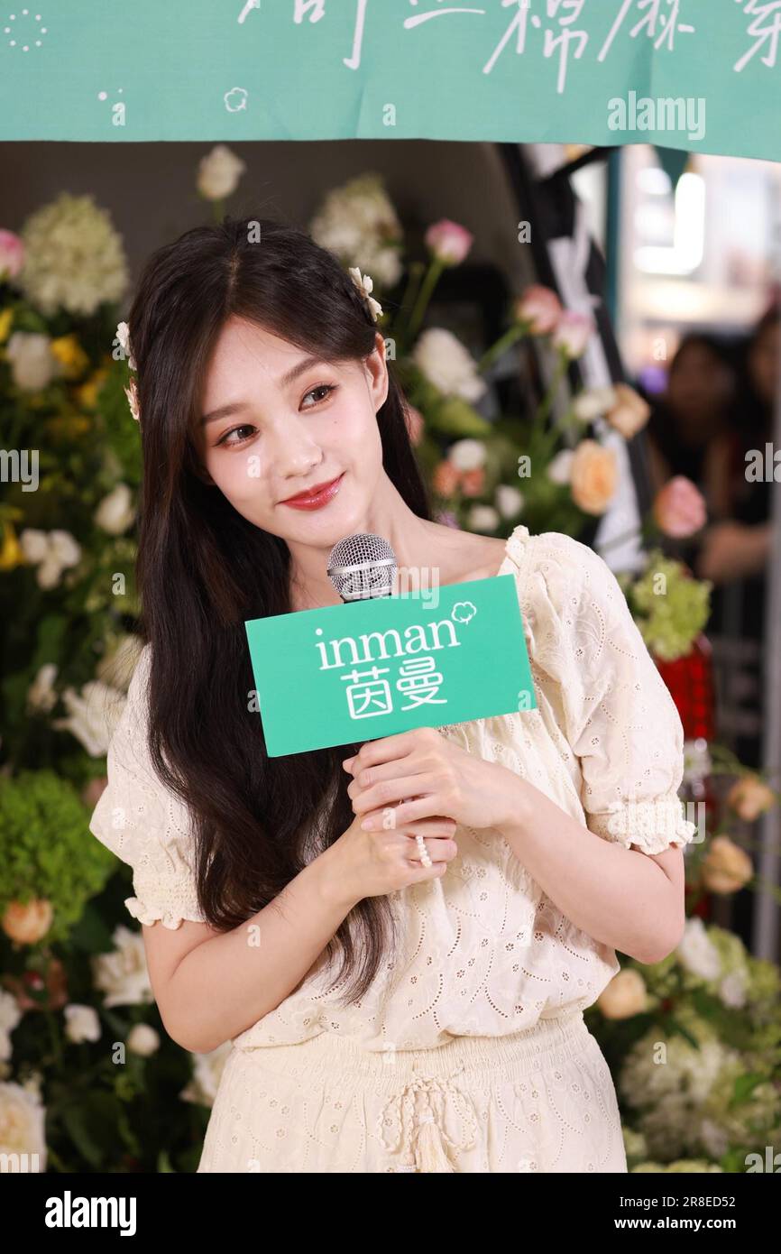 Chinese actress and singer Li Yitong attends activity in Guangzhou City ...