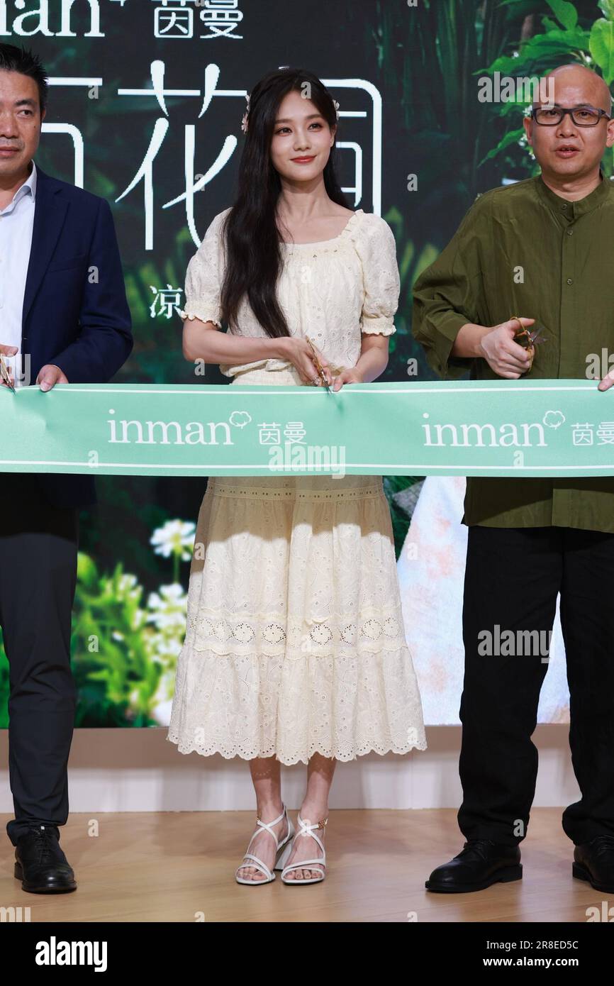 Chinese actress and singer Li Yitong attends activity in Guangzhou City ...