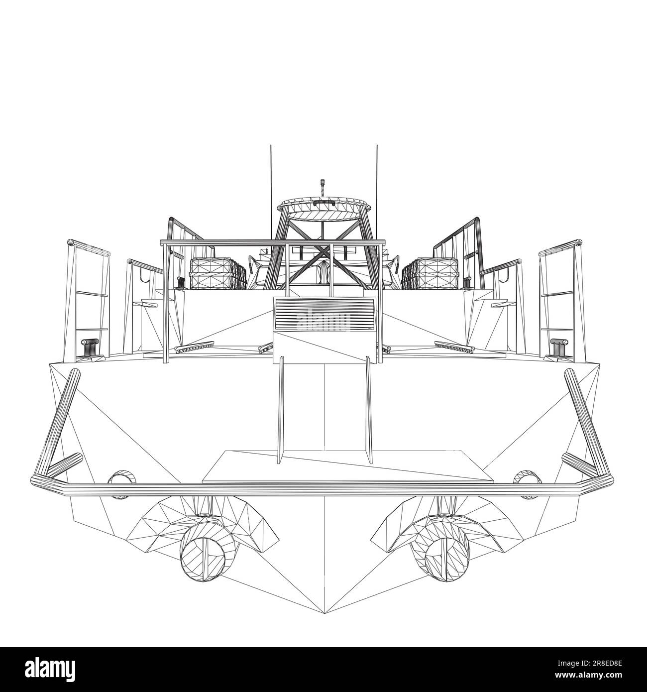 Warship icon wireframe. Military ships and naval vessels. isolated ...