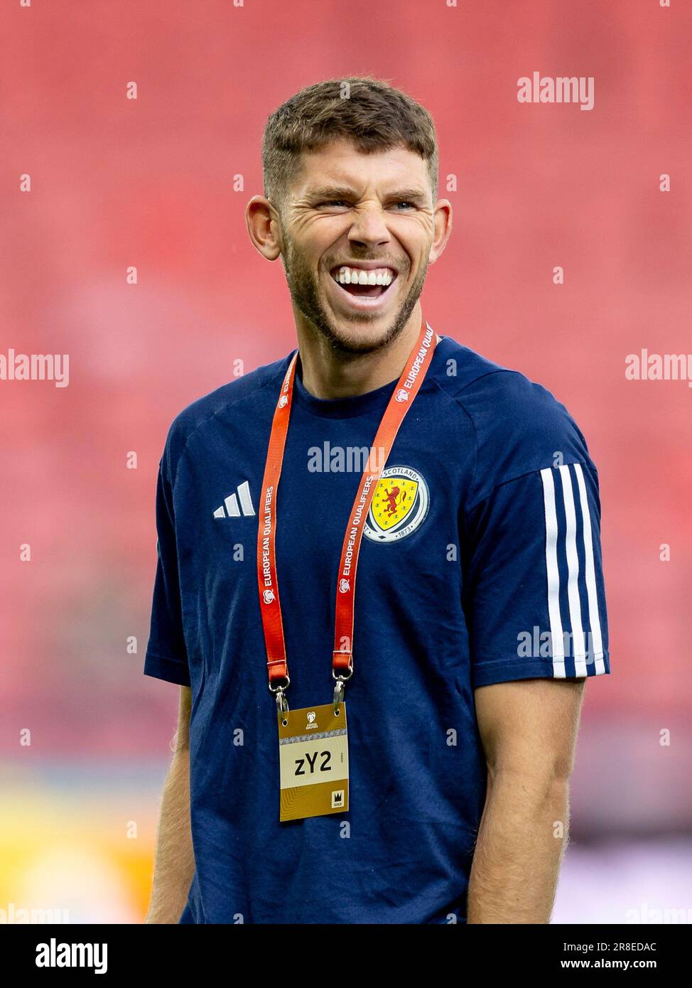 Glasgow, UK. 20th June, 2023. Ryan Christie of Scotland during the UEFA ...