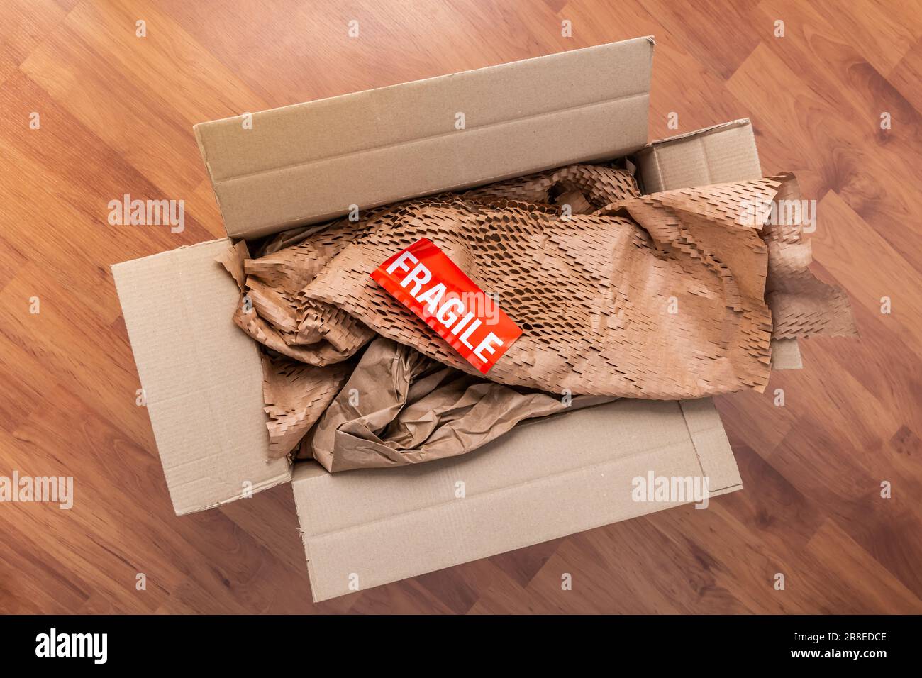 Delivery and mail service, people and shipment concept - fragile mark ...