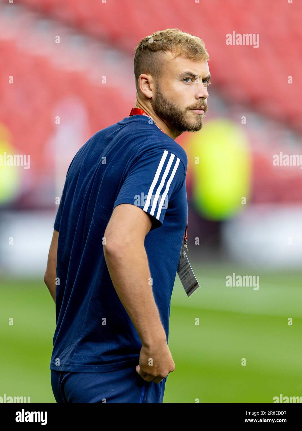 Glasgow, UK. 20th June, 2023. Ryan Porteous of Scotland during the UEFA ...