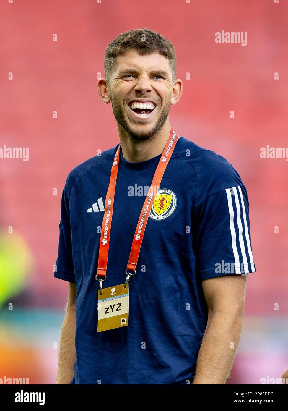 Glasgow, UK. 20th June, 2023. Ryan Christie of Scotland during the UEFA ...