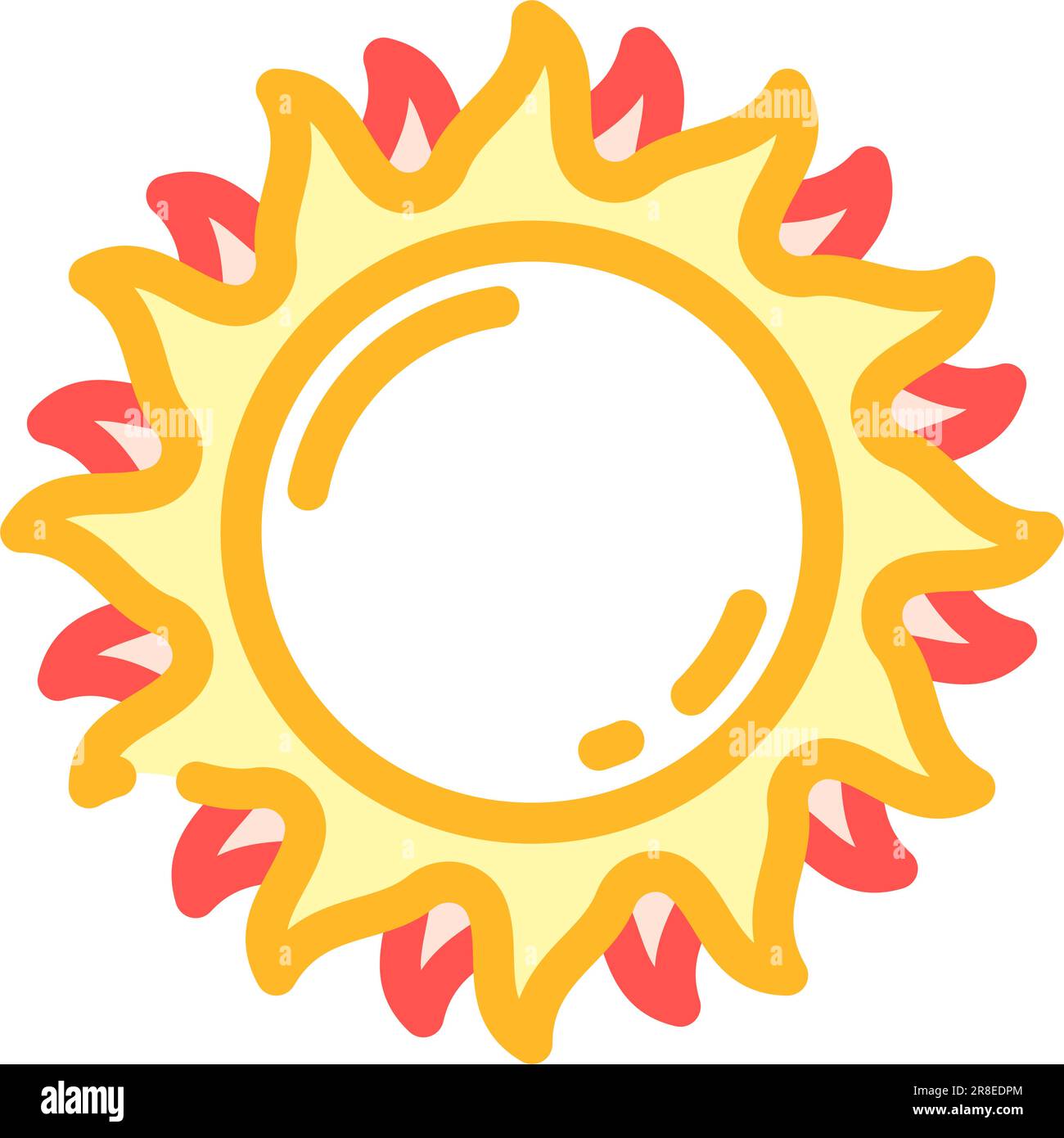 sun sunshine summer sunlight color icon vector illustration Stock ...