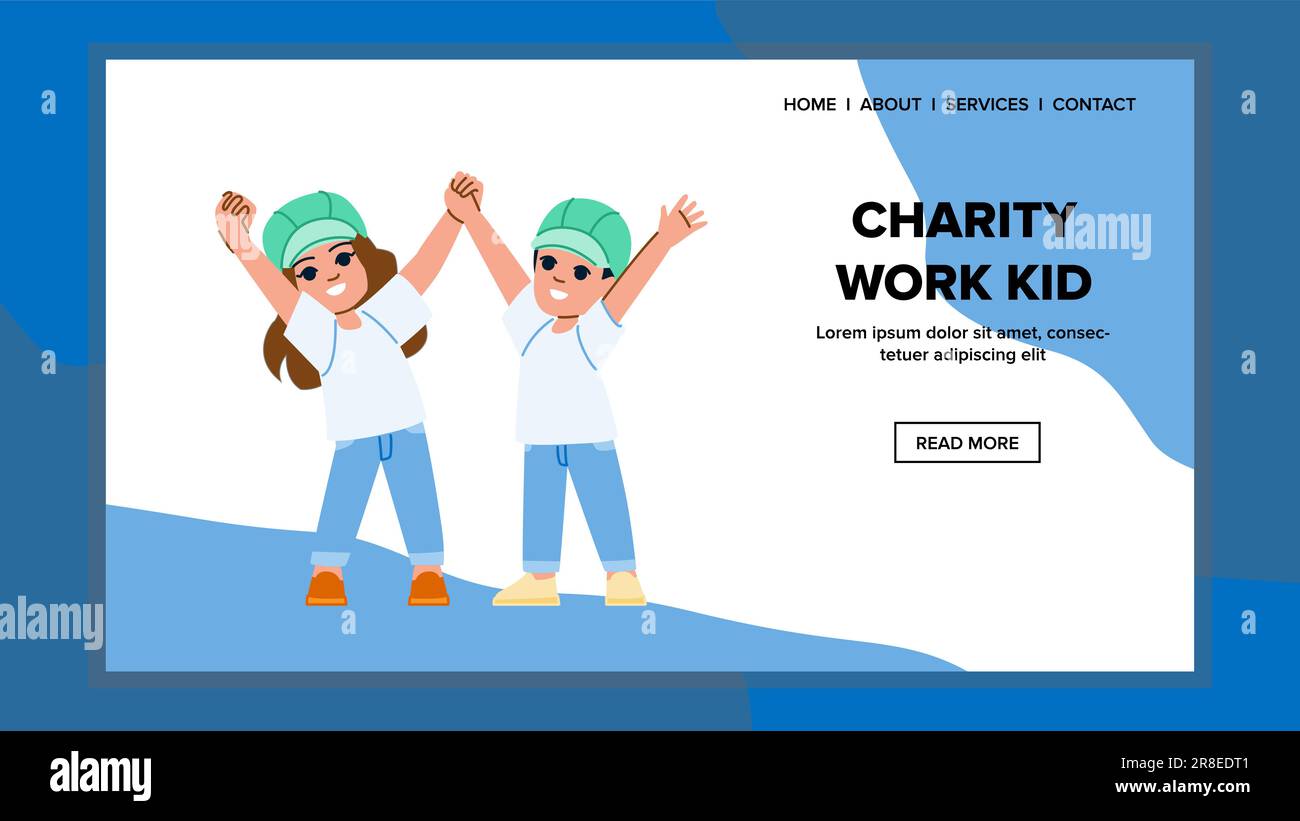 charity work kid vector Stock Vector Image & Art - Alamy
