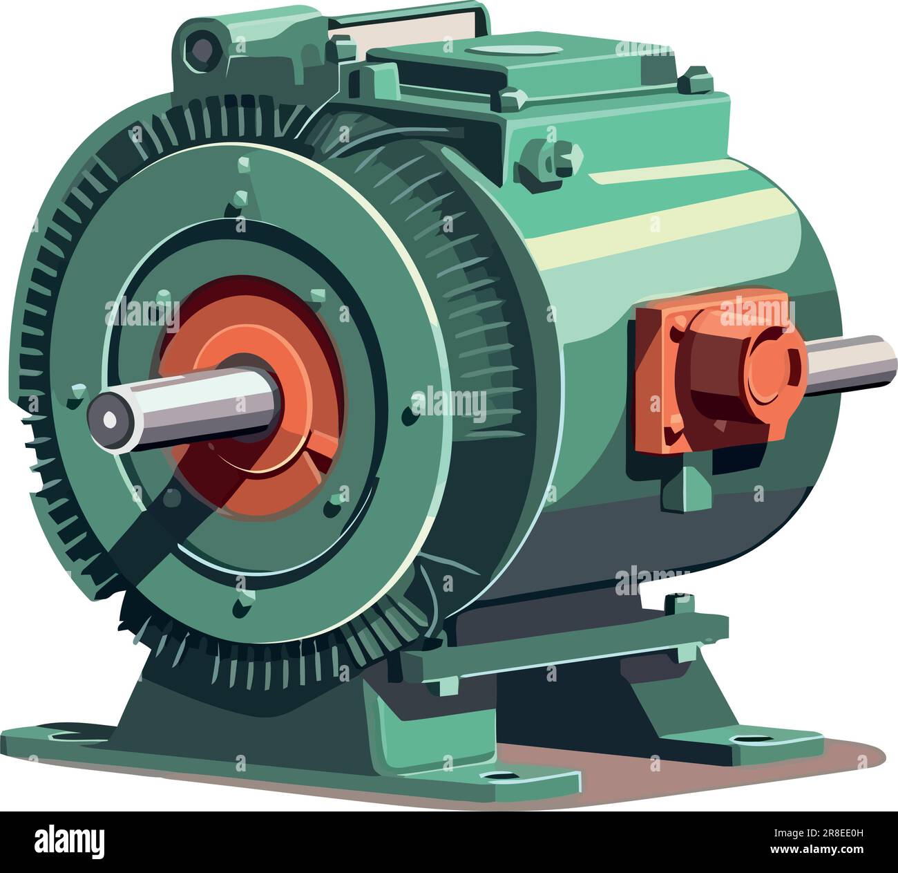 Heavy machinery in workshop Stock Vector Images - Alamy