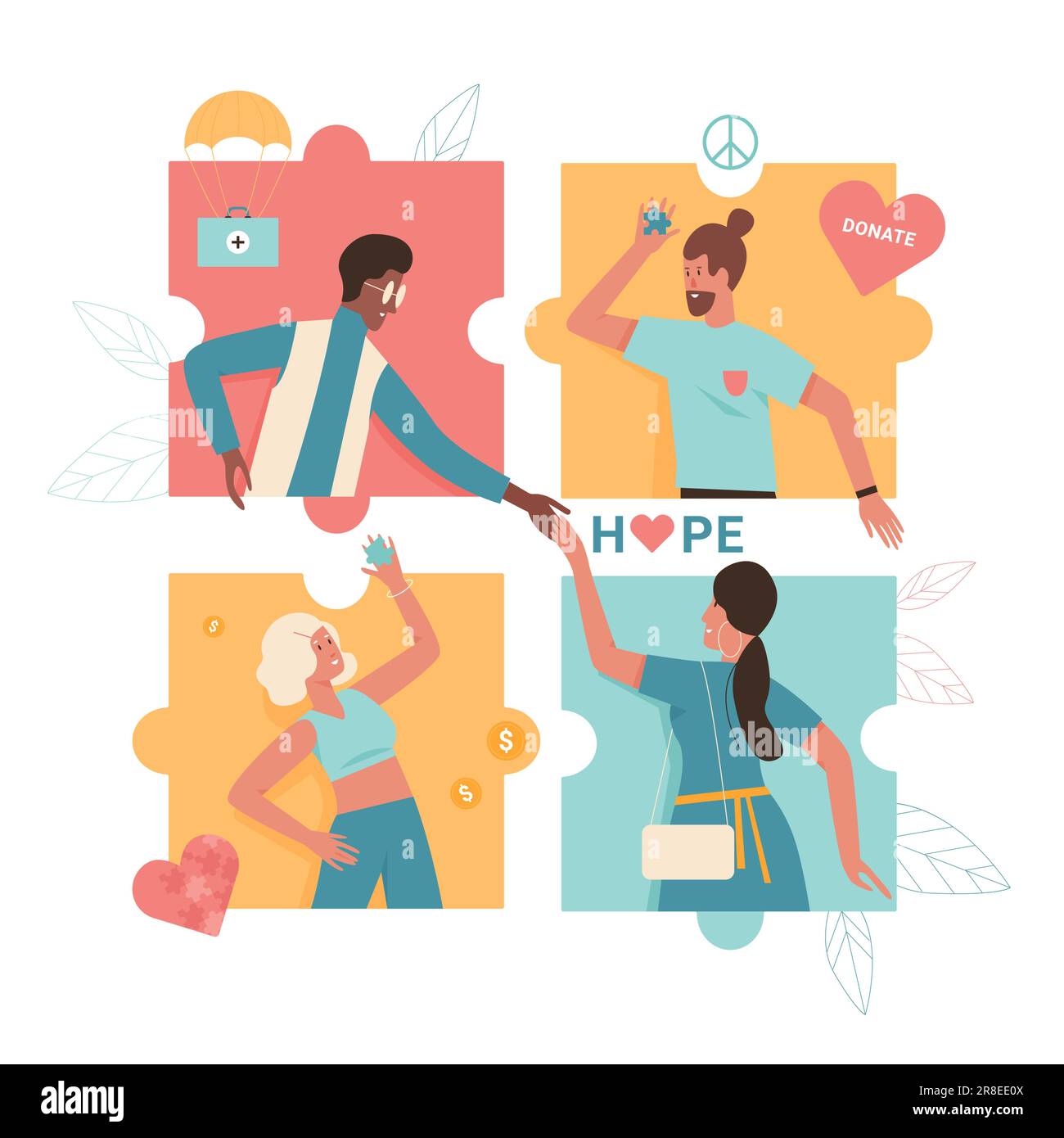 Volunteers paint Stock Vector Images - Alamy