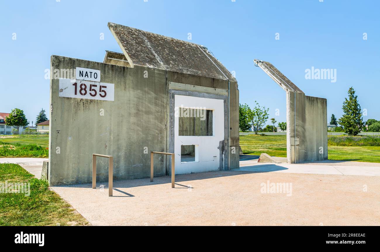 Mannheim, Germany - 26 May 2023: Rest of old tank wash for NATO combat ...