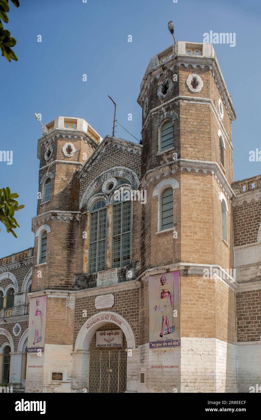 01 07 2009 Vintage Heritage Mahatma Gandhi high school Rajkot Gujarat ...