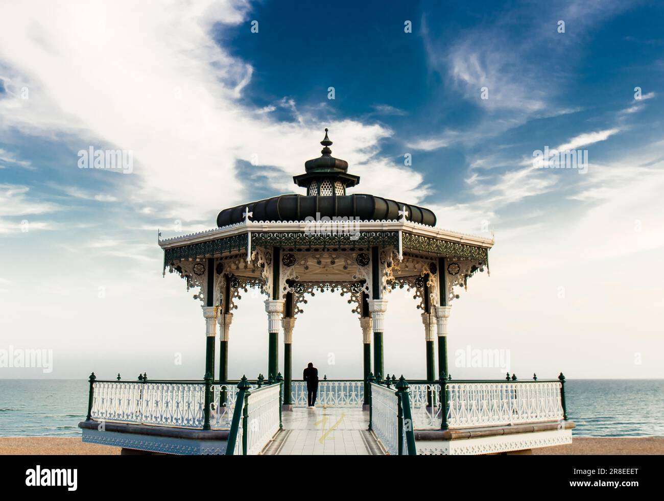 The Brighton Beach Bandstand at Brighton, UK's south coast Stock Photo ...