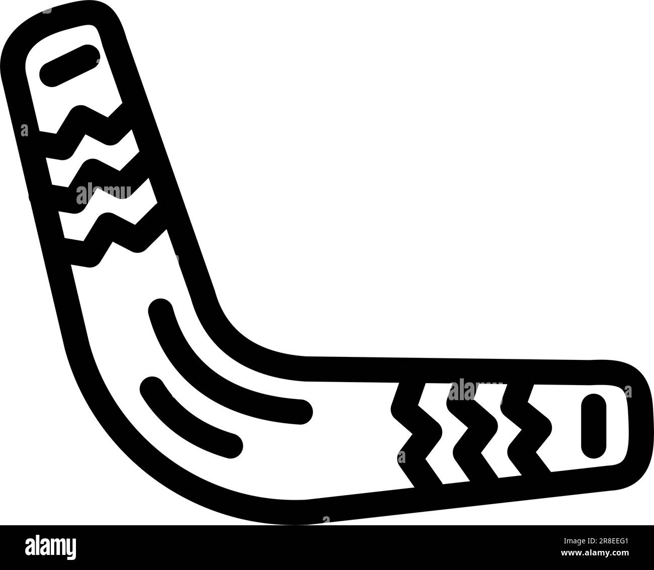 boomerang weapon military line icon vector illustration Stock Vector ...