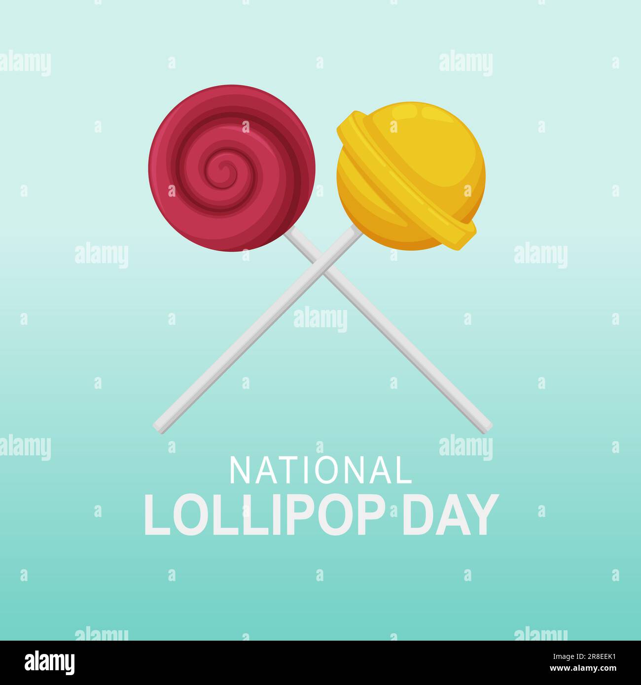 National Lollipop Day background. Candy Fun Sweet Food. Vector ...