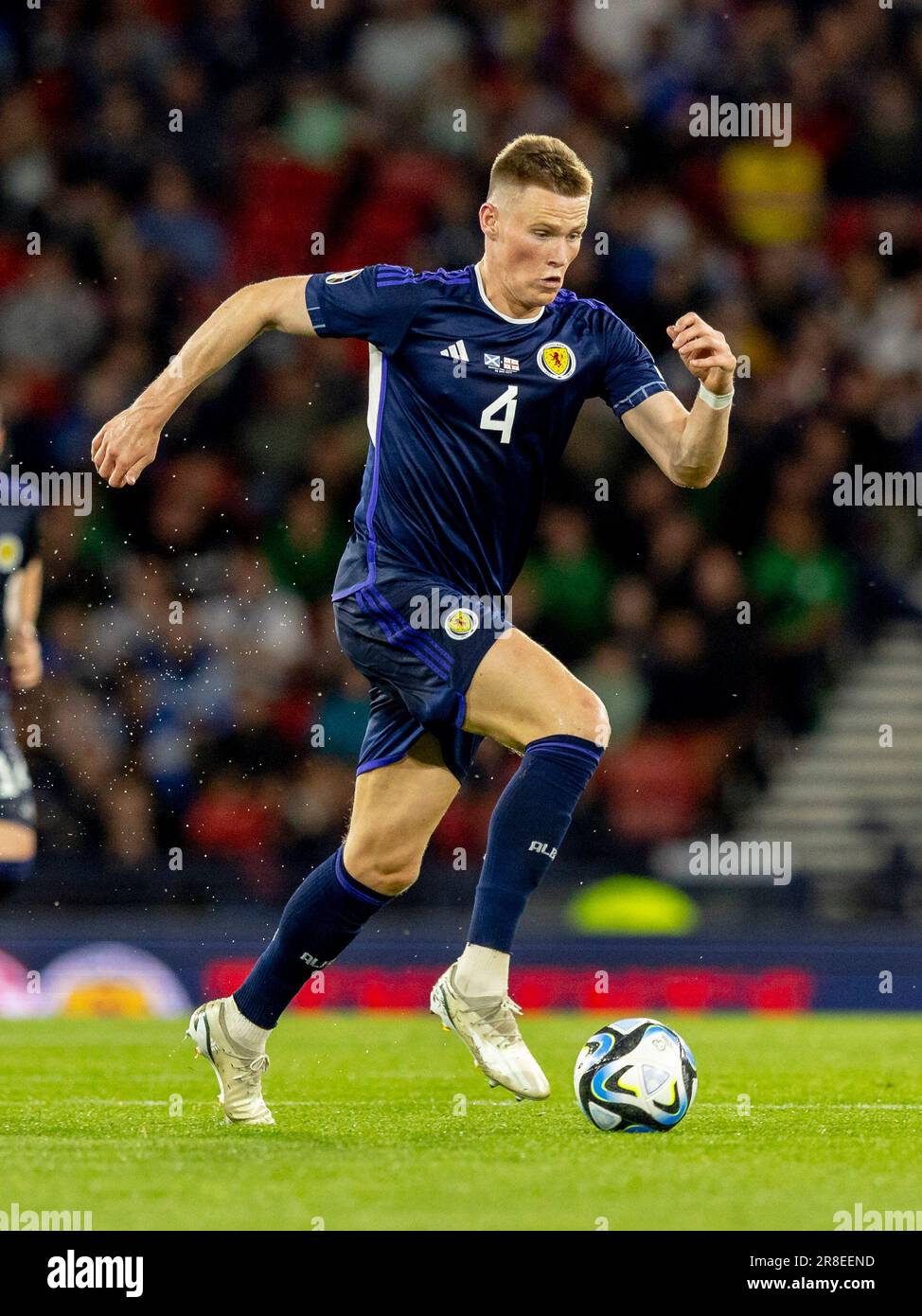 Glasgow, UK. 20th June, 2023. Scott McTominay of Scotland during the ...