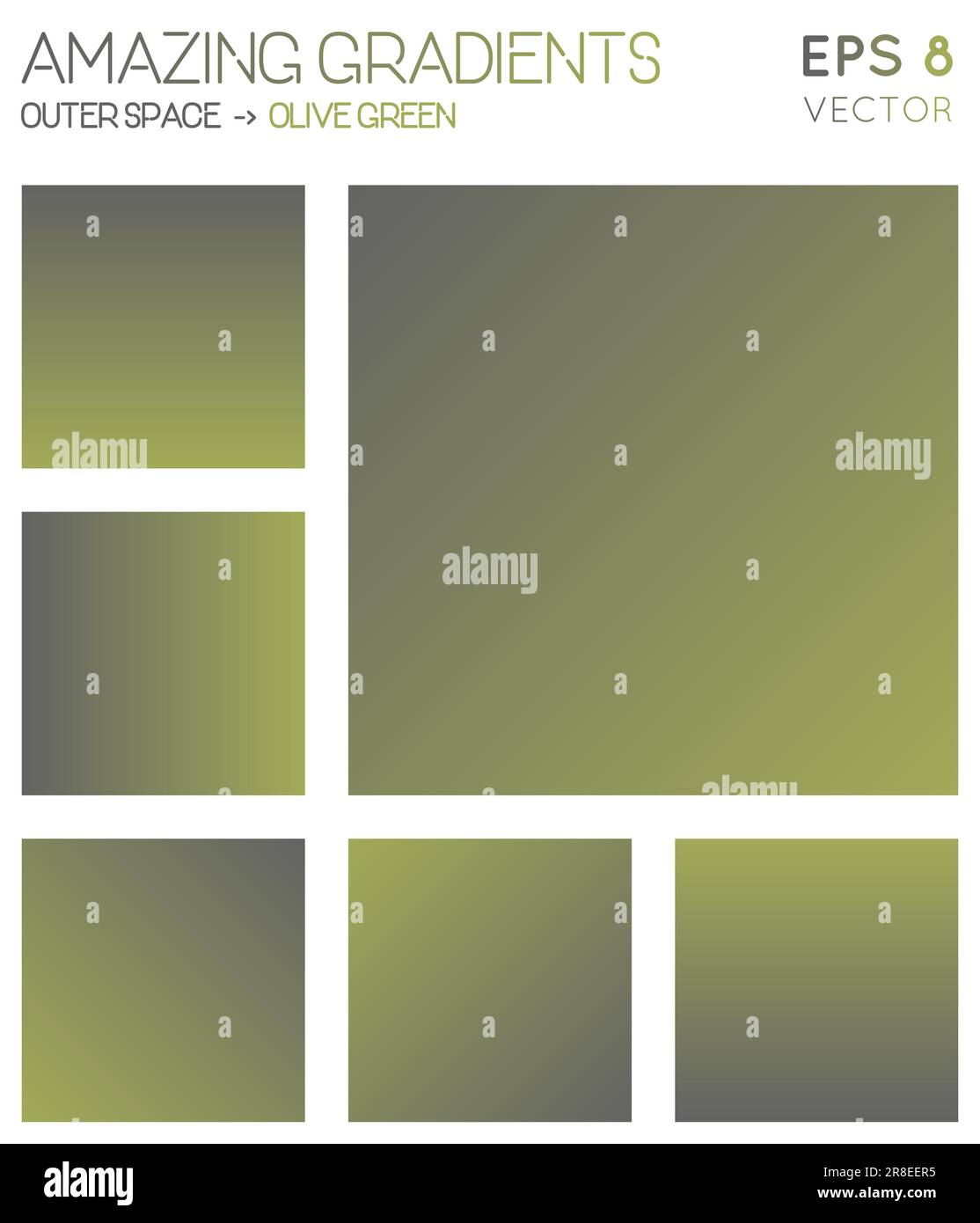 Colorful gradients in outer space, olive green color tones. Adorable ...