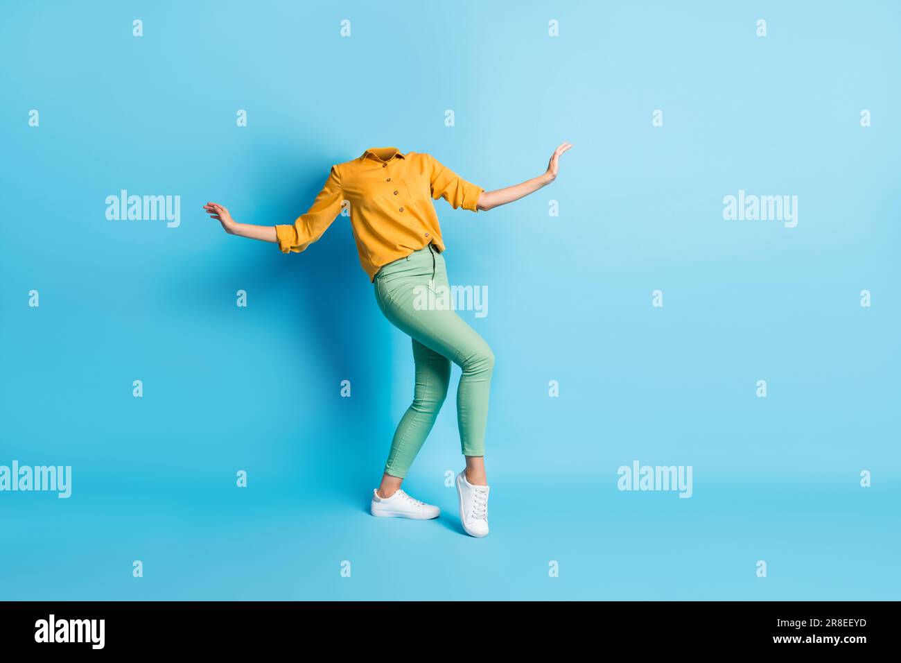 Creative abstract composite photo template collage of unusual weird ...