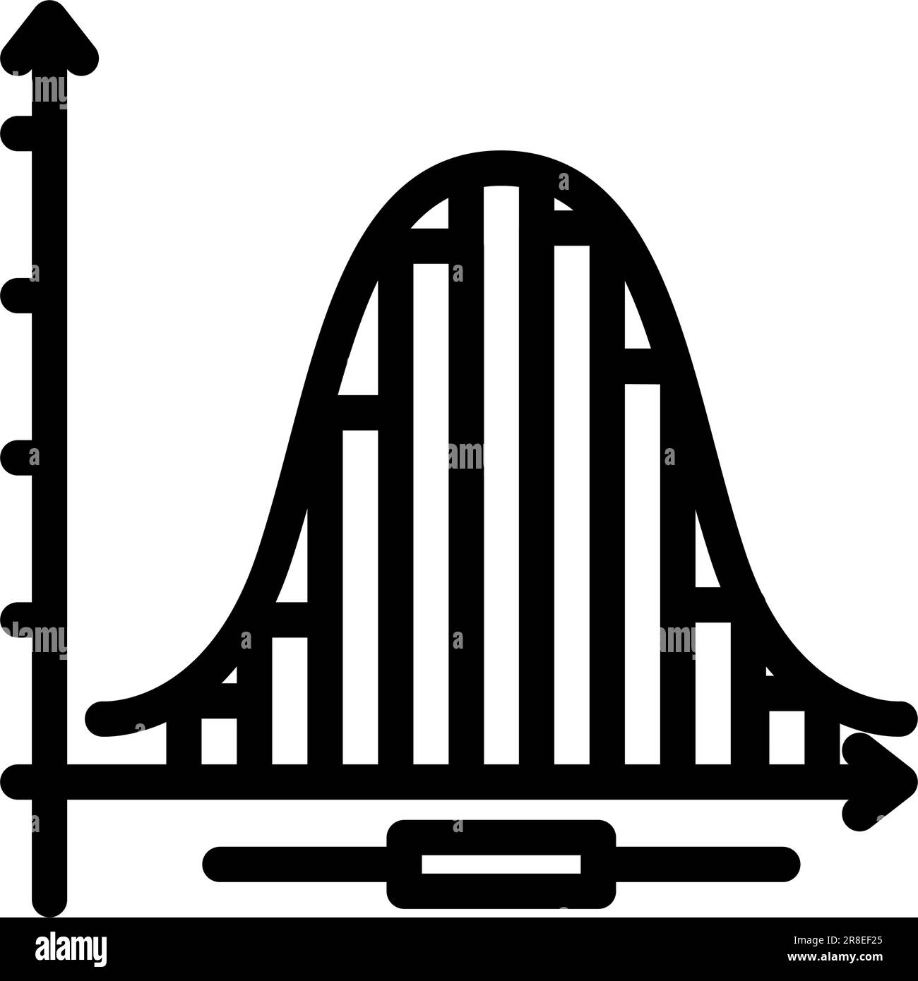 statistics math science education line icon vector illustration Stock ...