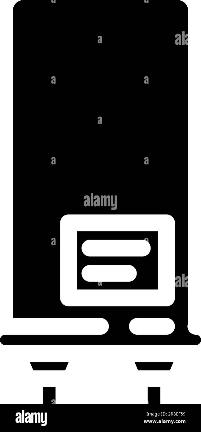 high voltage capacitor electronic component glyph icon vector ...