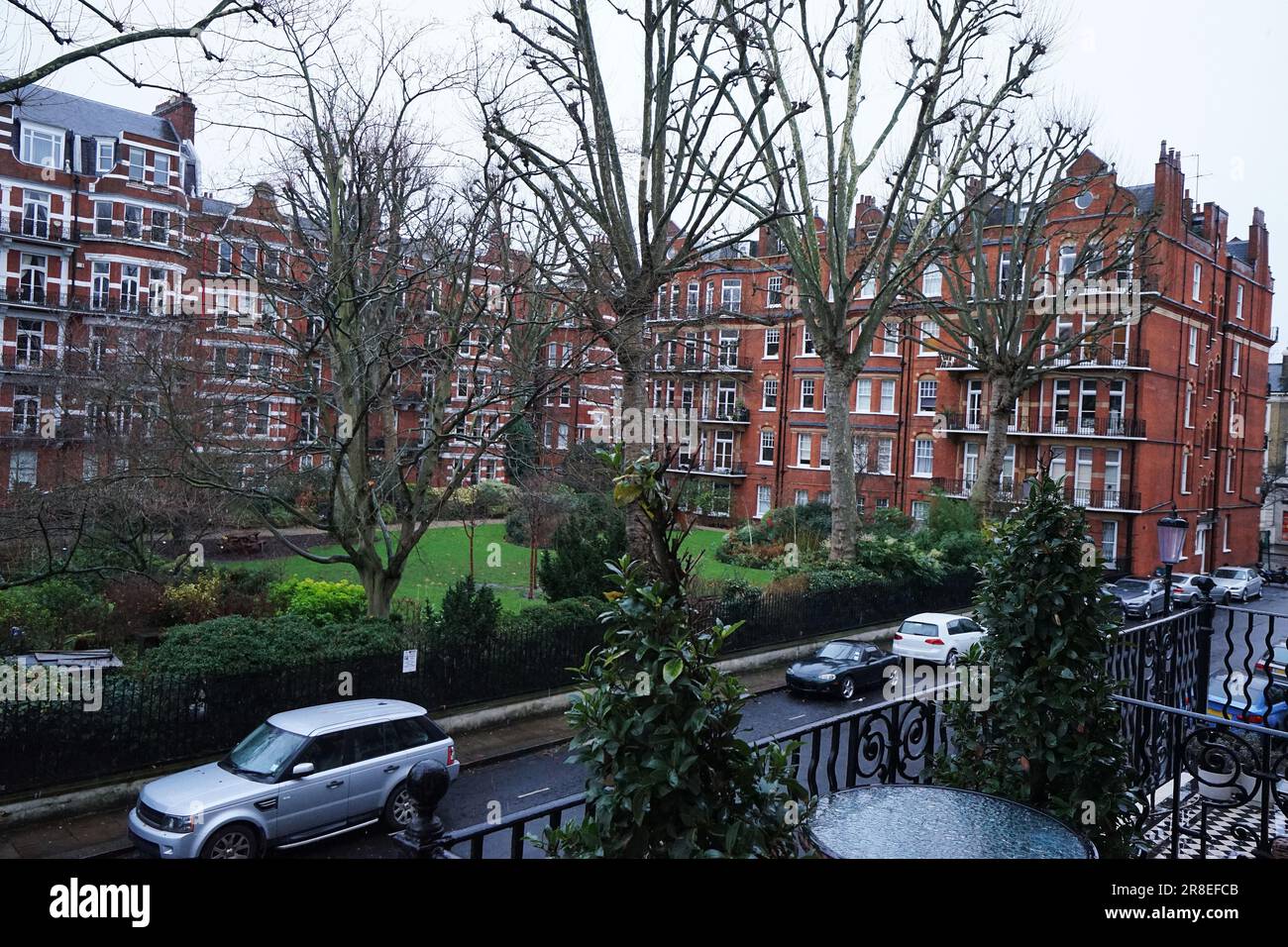 Exterior European design and architecture decoration of British hotel ...