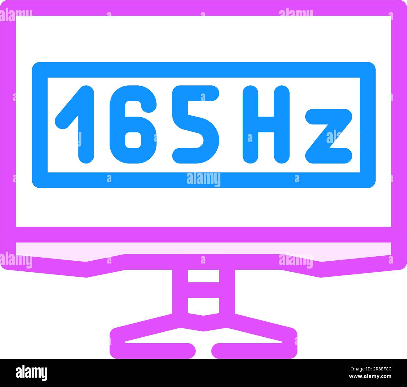 Monitor screen computer neon Cut Out Stock Images & Pictures - Alamy