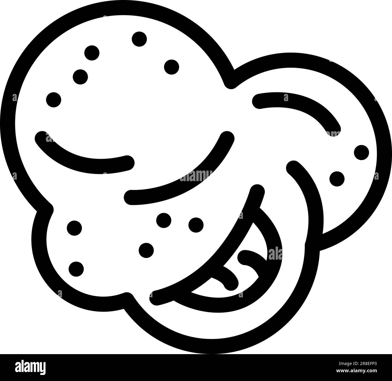 popcorn white tasty line icon vector illustration Stock Vector Image ...