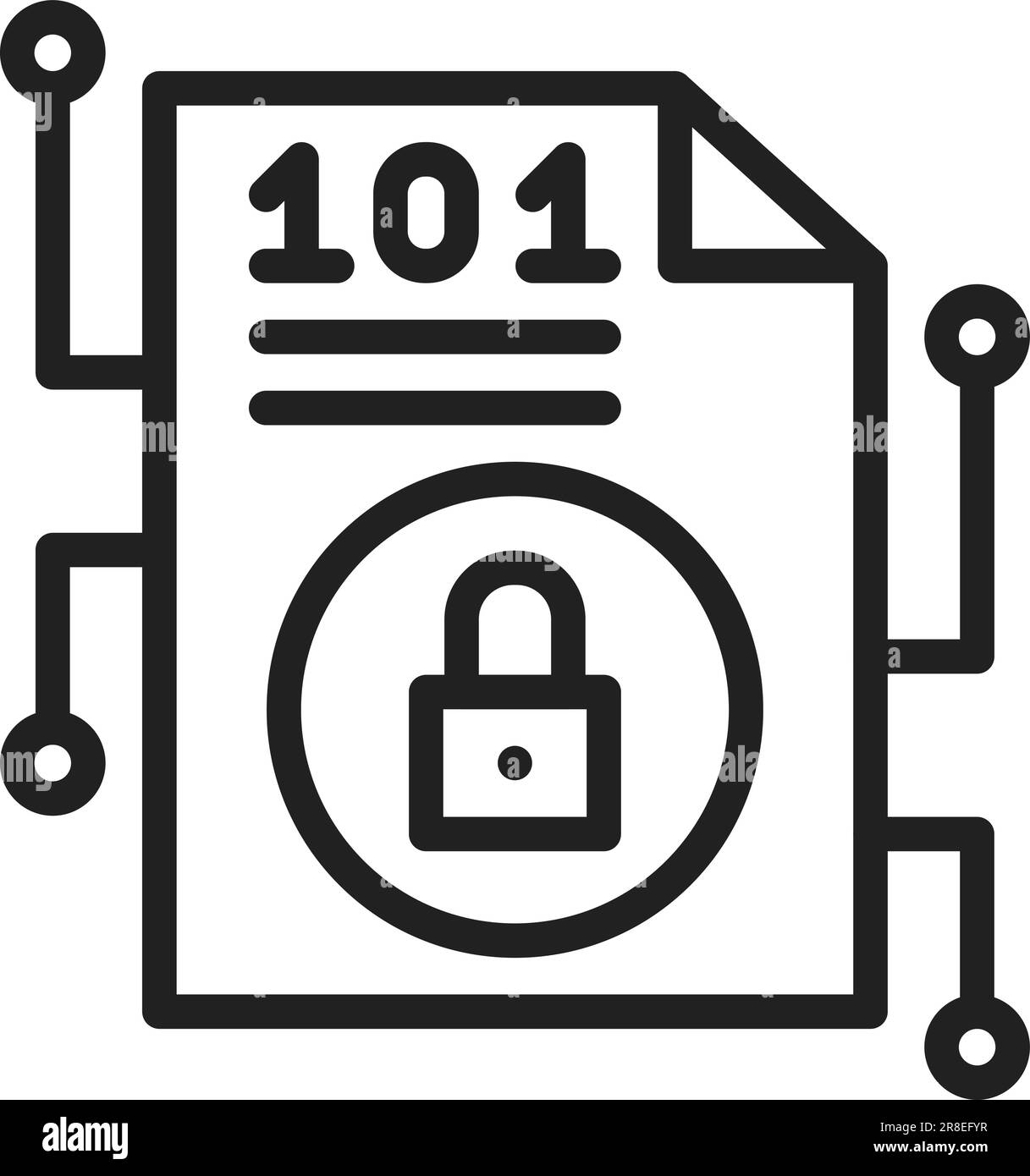 Encrypted file Stock Vector Images - Alamy