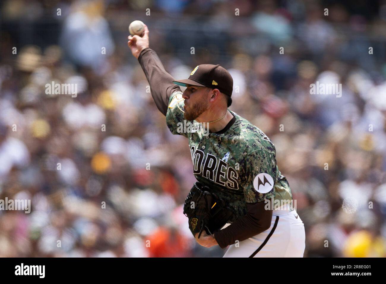 San Diego Padres' Joe Musgrove deliver a pitch against the Tampa Bay ...