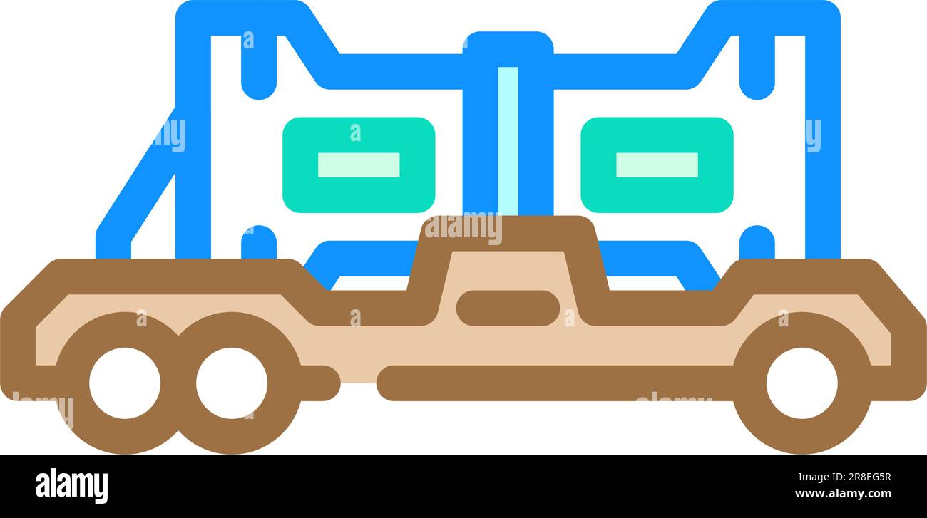nuclear waste transportation energy color icon vector illustration ... nuclear waste transportation energy color icon vector illustration ...