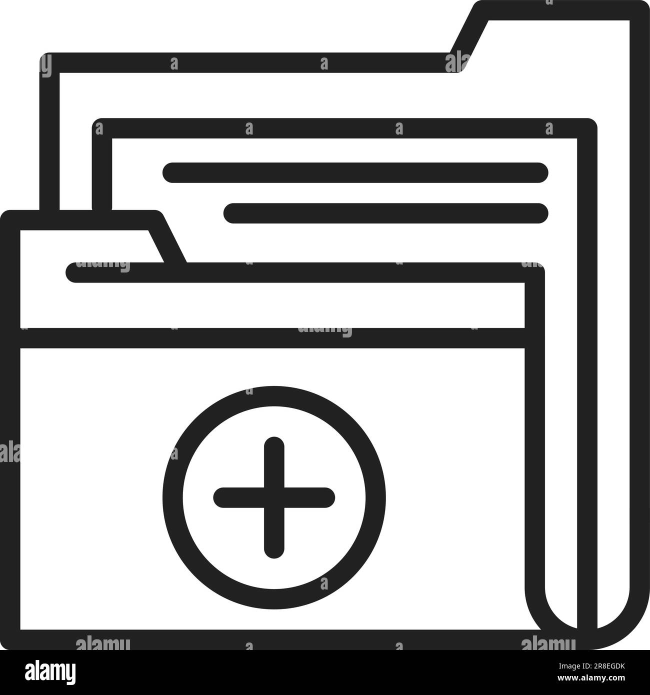 Folder Icon Image Stock Vector Image & Art - Alamy