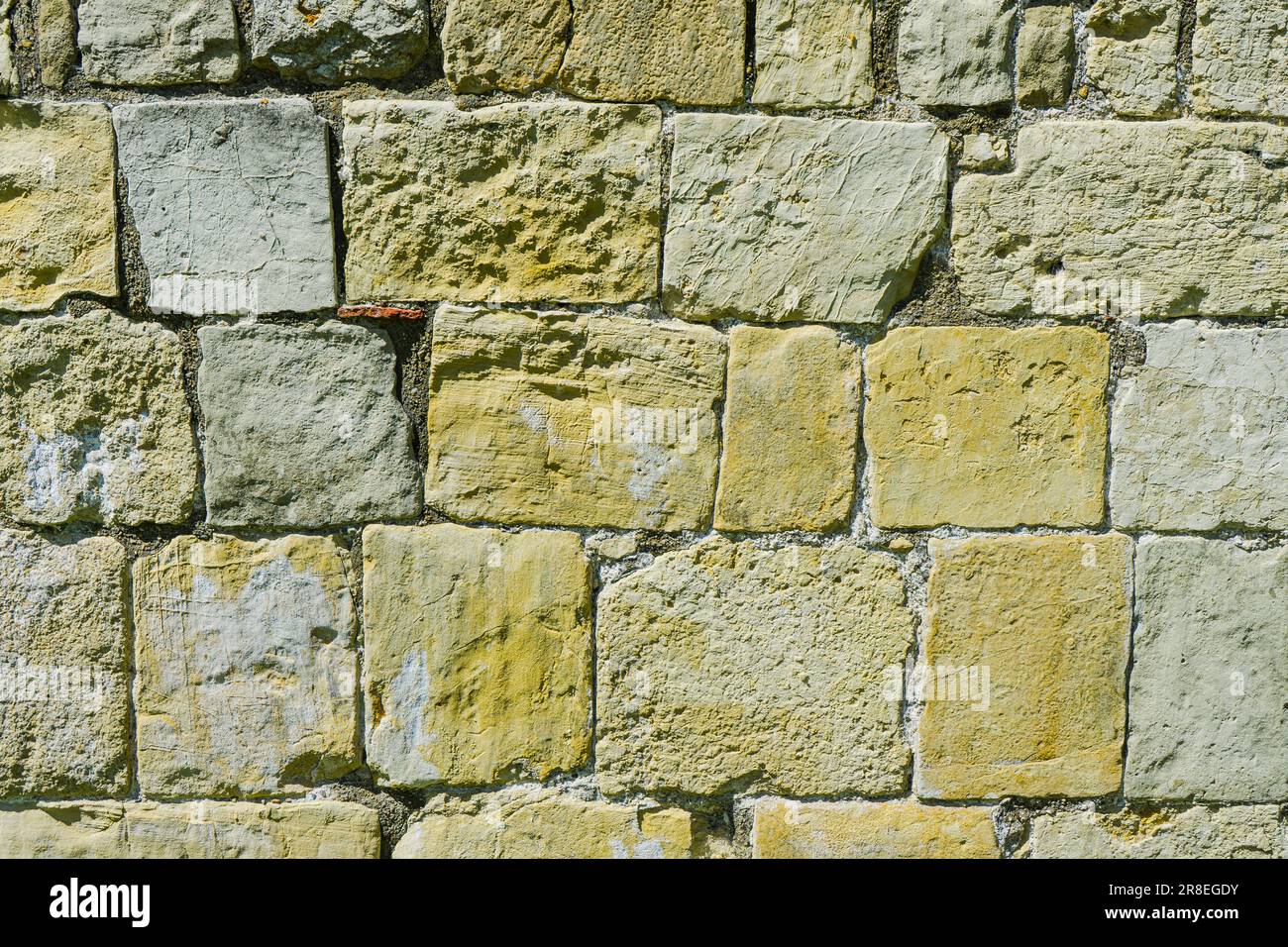 Old Medieval stone wall in the Museum Gardens Stock Photo - Alamy