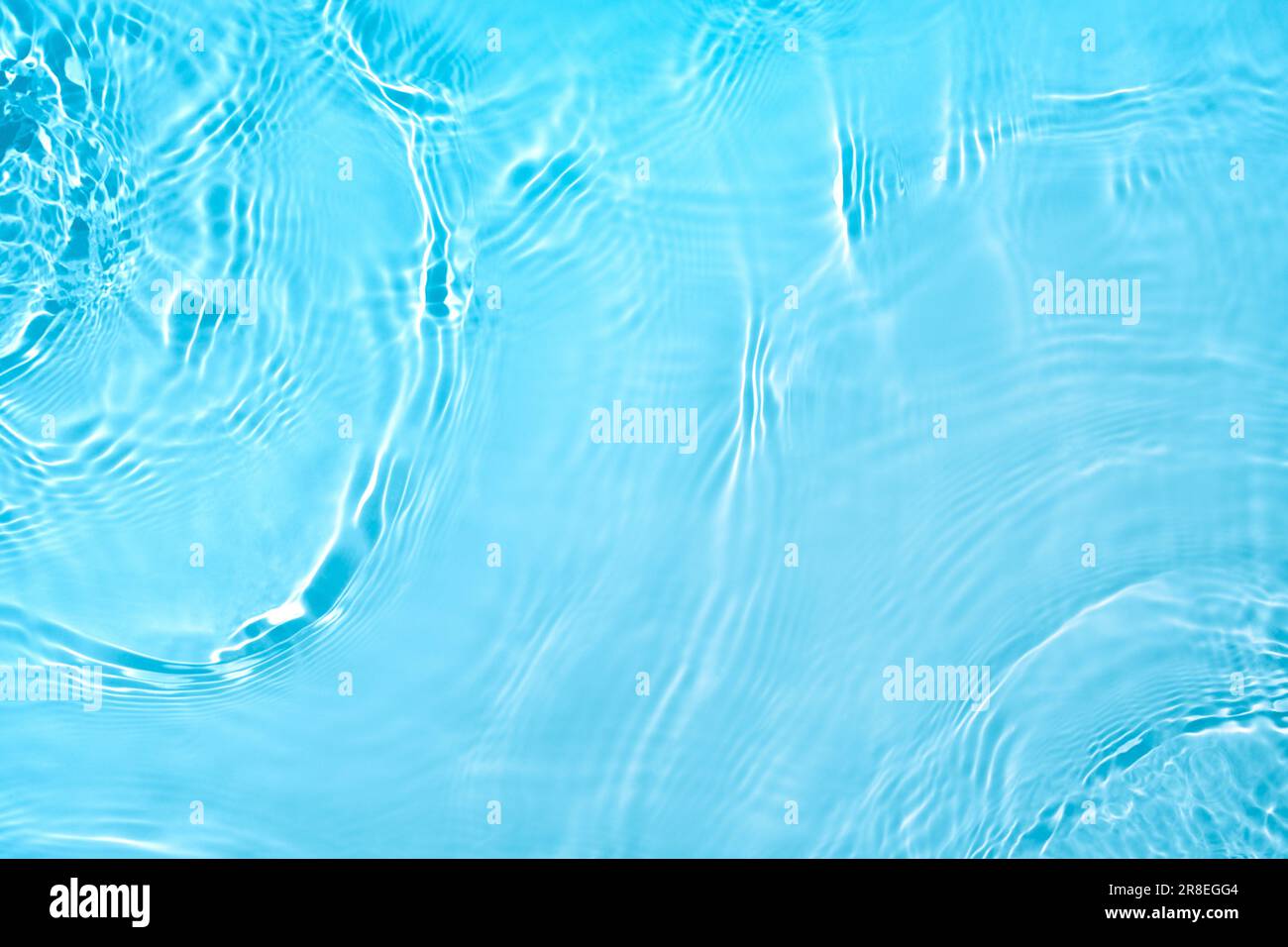 transparent blue colored clear calm water surface texture Stock Photo ...