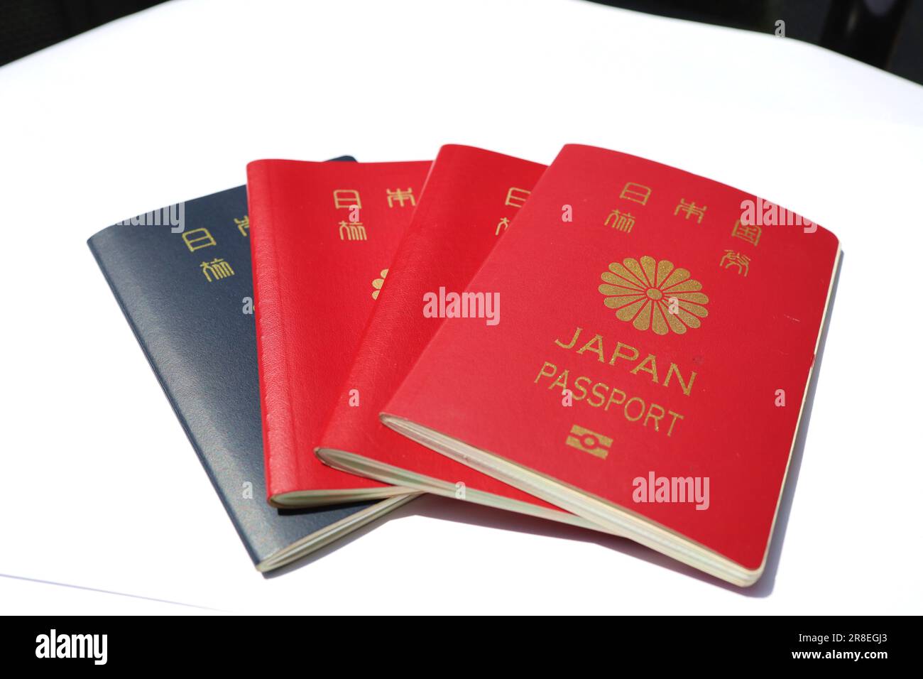 Tokyo, Japan, April 2023. Japanese passport Stock Photo - Alamy