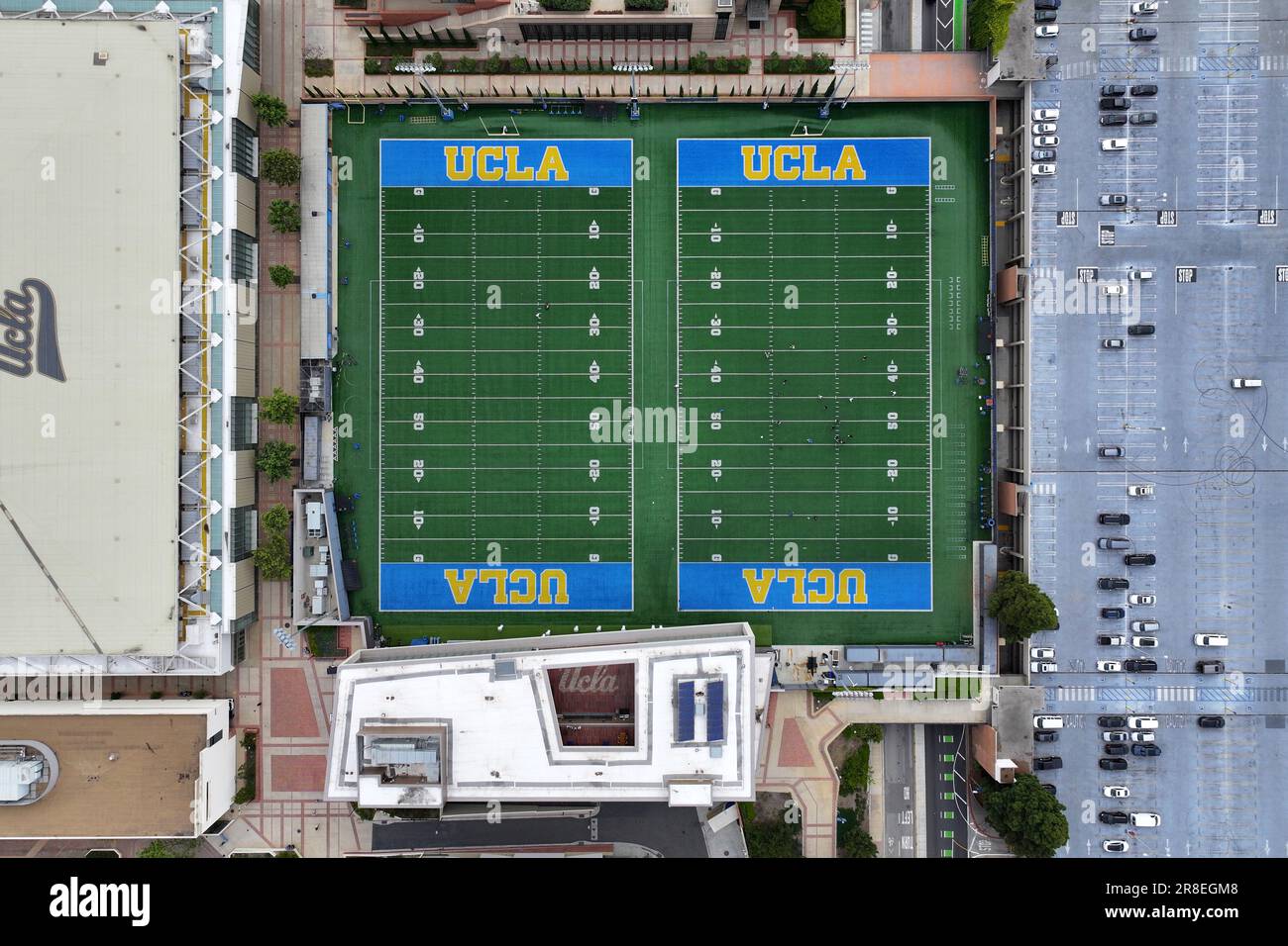 A general overall aerial view of Spauling Field and the Wasserman ...