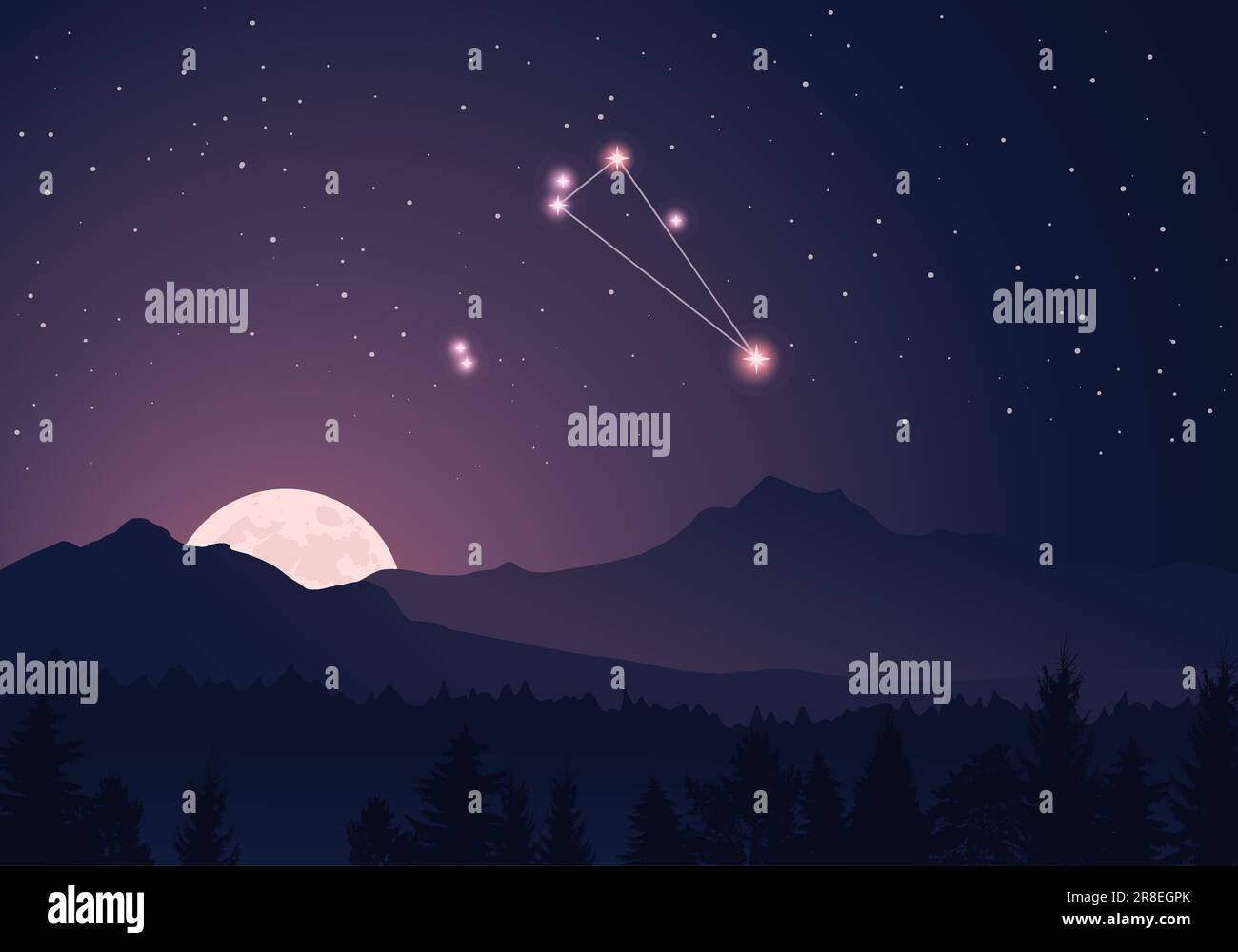 Triangulum constellation Stock Vector Images - Alamy