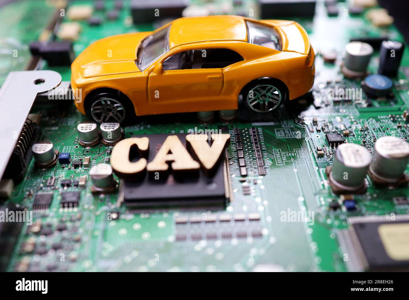 A photograph that expresses the image of a Connected Autonomous Vehicle ...