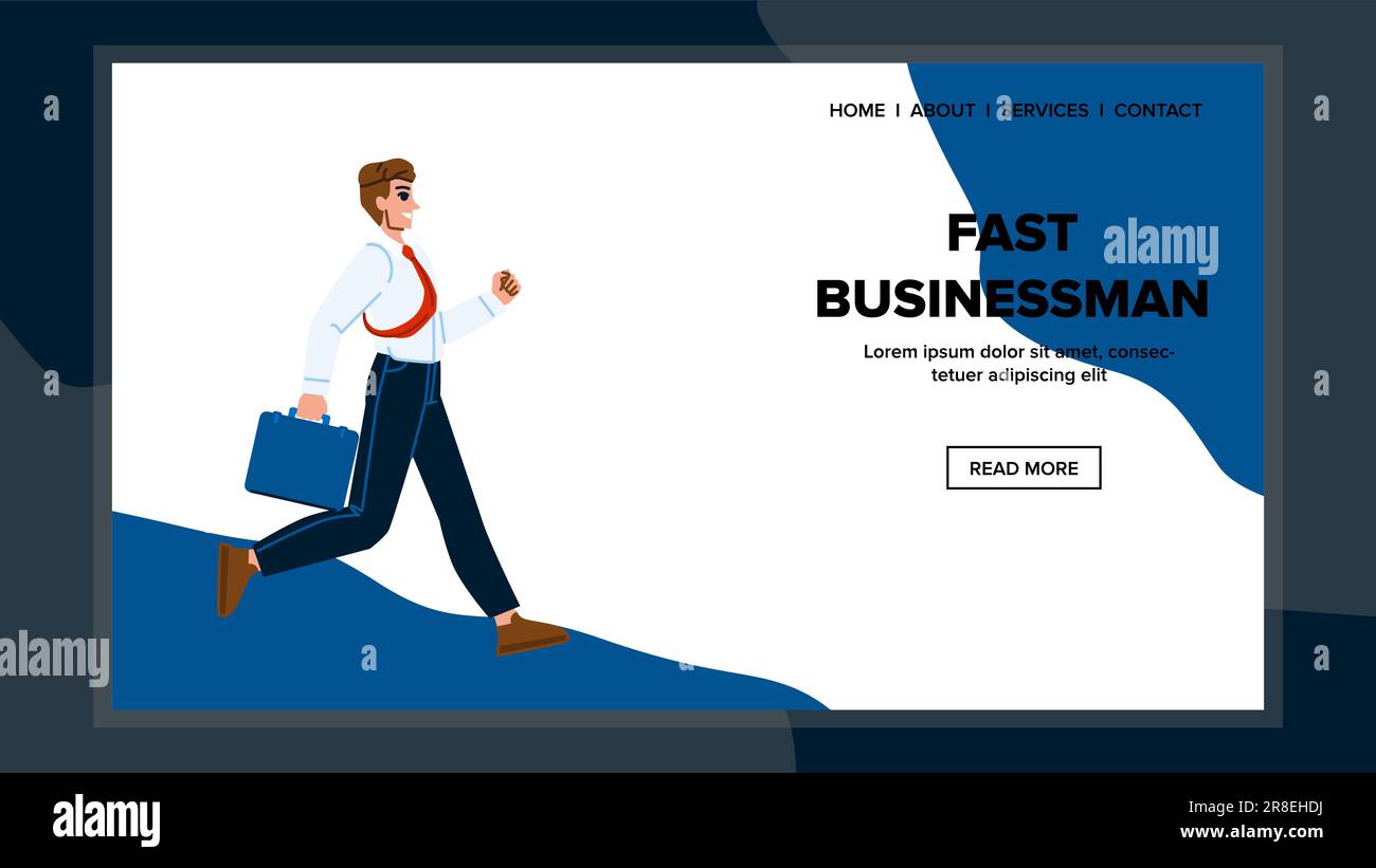 fast businessman vector Stock Vector Image & Art - Alamy