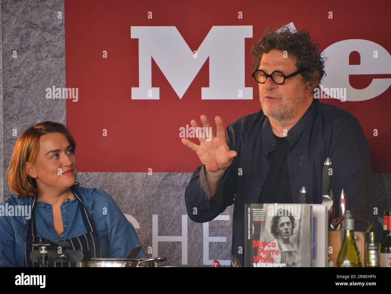 Marco Pierre White at Pub in the Park, Victoria Park, Bath, UK. June 17 ...