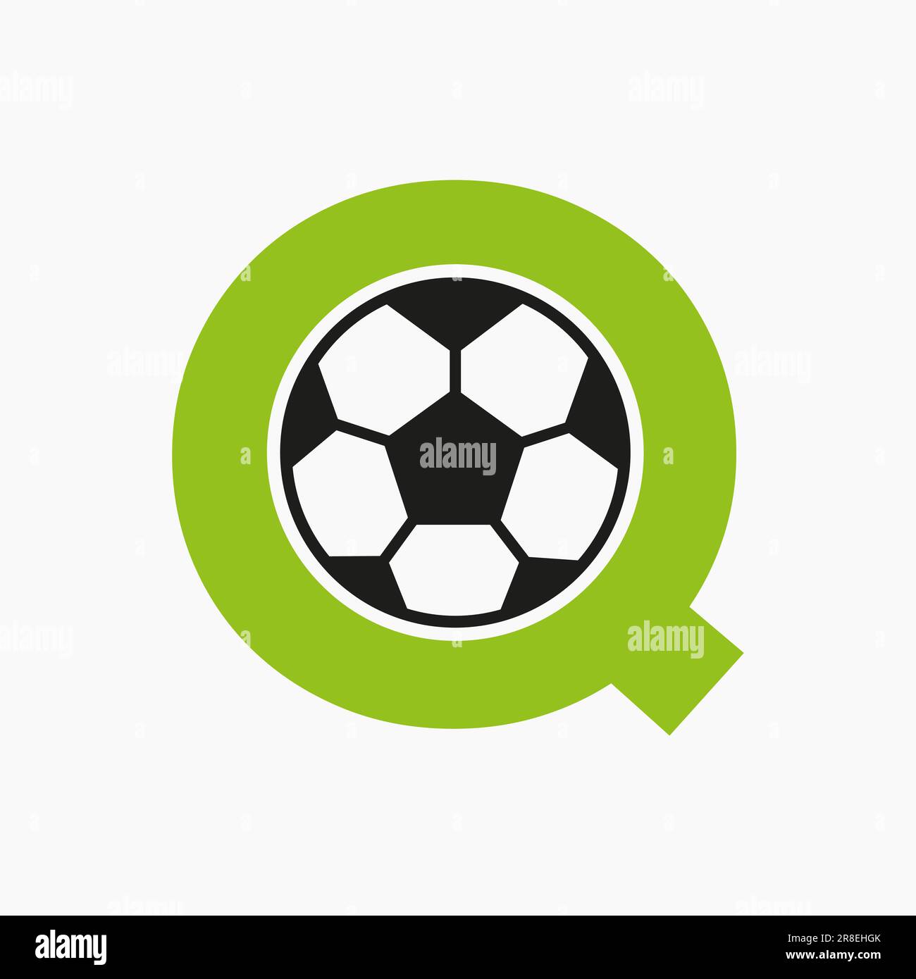 Initial Letter Q Soccer Logo. Football Logo Design Vector Template ...