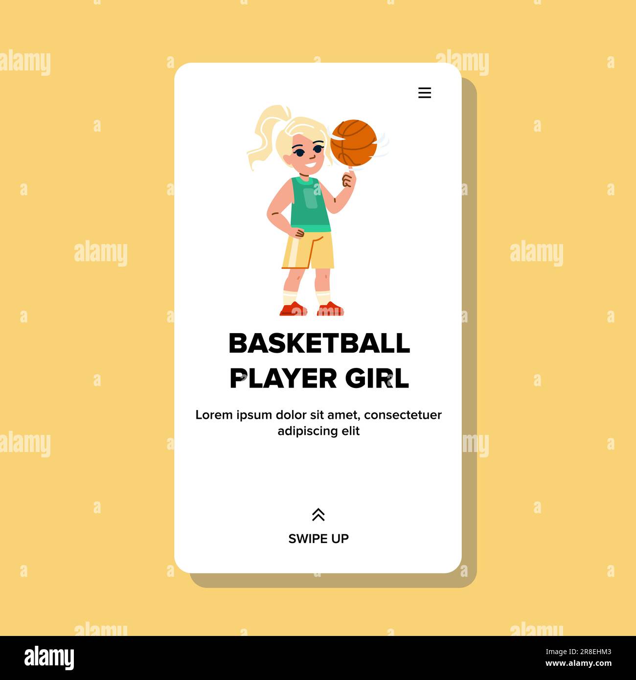 basketball player girl vector Stock Vector Image & Art - Alamy