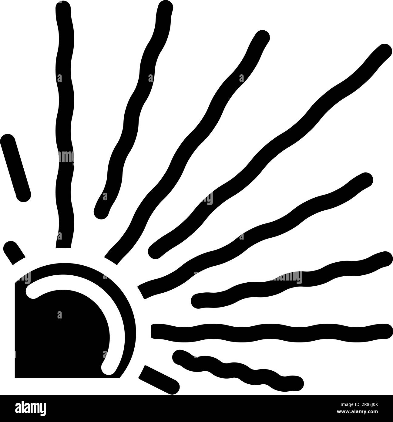 sunlight sun summer glyph icon vector illustration Stock Vector Image ...