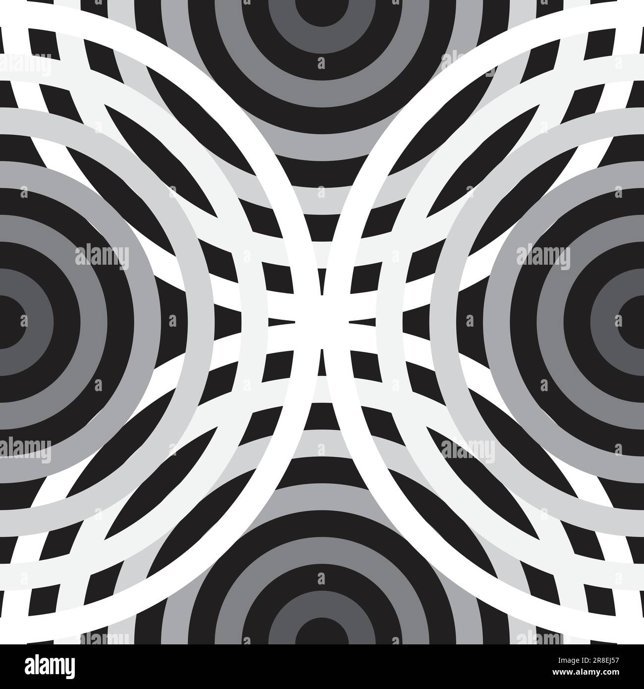 Wavy circle lines pattern Stock Vector Images - Alamy