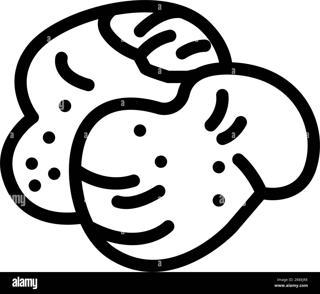 popcorn food snack line icon vector illustration Stock Vector Image ...