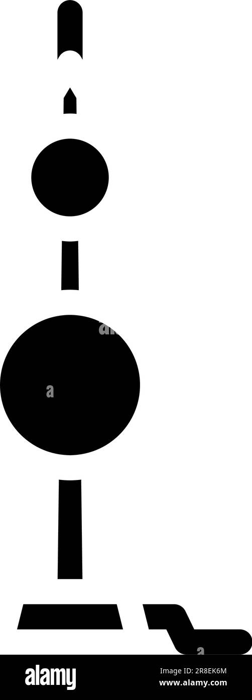 lightning rod electrical engineer glyph icon vector illustration Stock ...