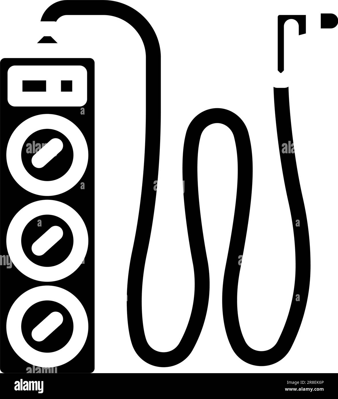 surge protector electrical engineer glyph icon vector illustration ...